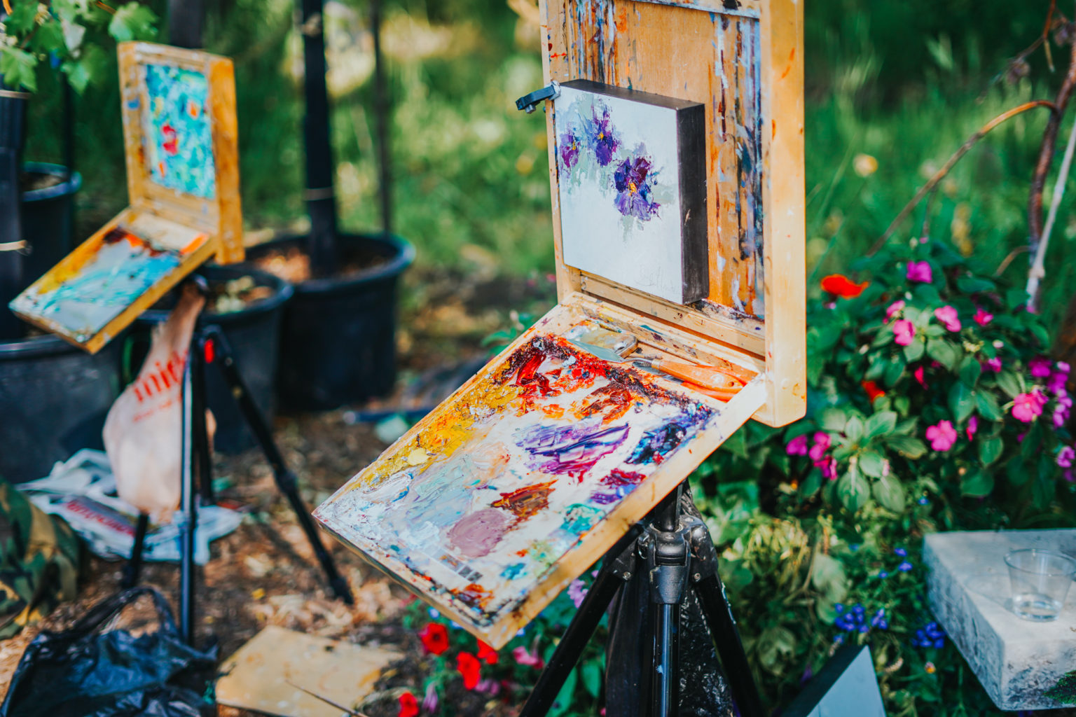 Plein Air Paint Out at Park City Gardens • Gallery MAR